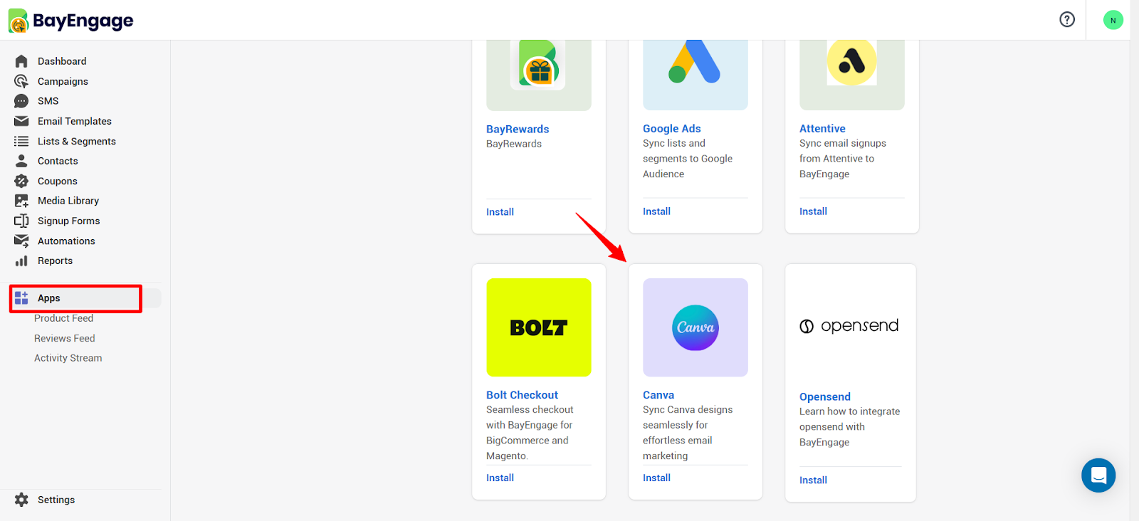 Integrating Canva with the BayEngage Media Library